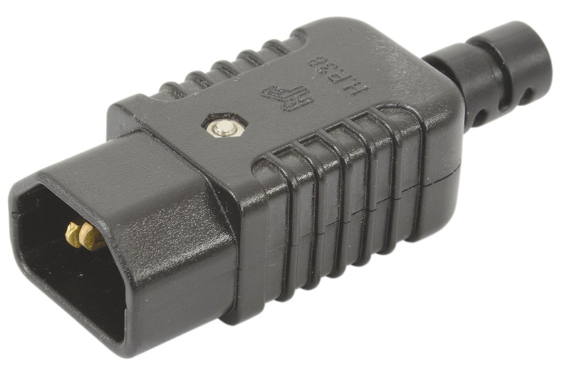 3 Pin IEC High Quality In-Line Plug, Shrouded 10A | 092-025